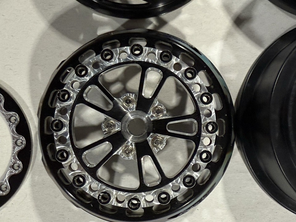 SSD RC V Spoke Lightweight Aluminum Drag Racing Beadlock Wheels 2.2/3.0 ...