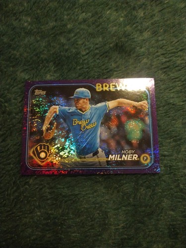 2024 Topps Update HOBY MILNER Purple Foil Board #/799 US87 Milwaukee ...