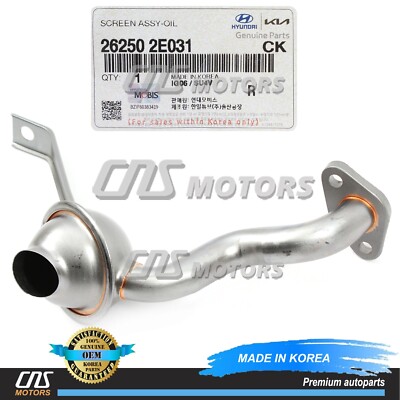 ⭐GENUINE⭐ Engine Oil Pump Pickup Tube for 11-23 Hyundai Kia 1.8 2.0L ...