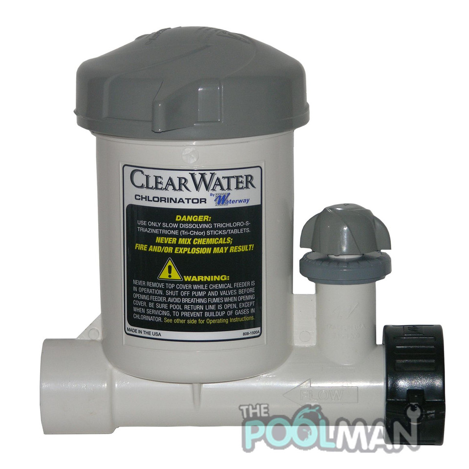 Waterway Plastics In-Line Chlorinator CAG004-W for Above Swimming ...