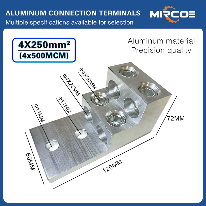 (10PCS) Aluminum Mechanical Lugs Connector Universal Terminal Lugs 16 ...