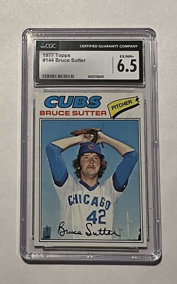 1977 Topps Bruce Sutter Rookie Card CGC Graded 6.5 EX/NM + | eBay