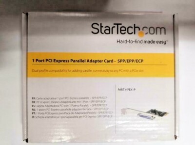 StarTech.com 1 Port PCI Express Dual Profile Parallel Adapter Card ...