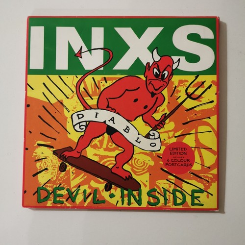 45 RPM 7'' VINYL INXS DEVIL INSIDE (LIMITED EDITION 6 COLOURS POSTCARDS ...
