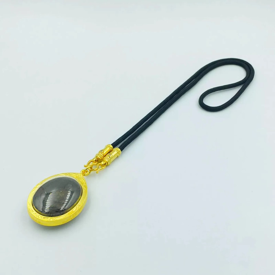 Phra LP Pat Pendant Gold Micron Plated Case Necklace Talisman Thai ...