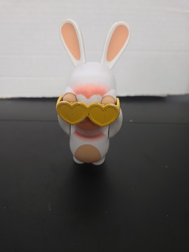 Raving Rabbid Figure With Yellow Heart Glasses Burger King Toy Cake ...