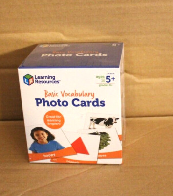 Learning Resources Basic Vocabulary Photo Cards, Set of 156 | eBay