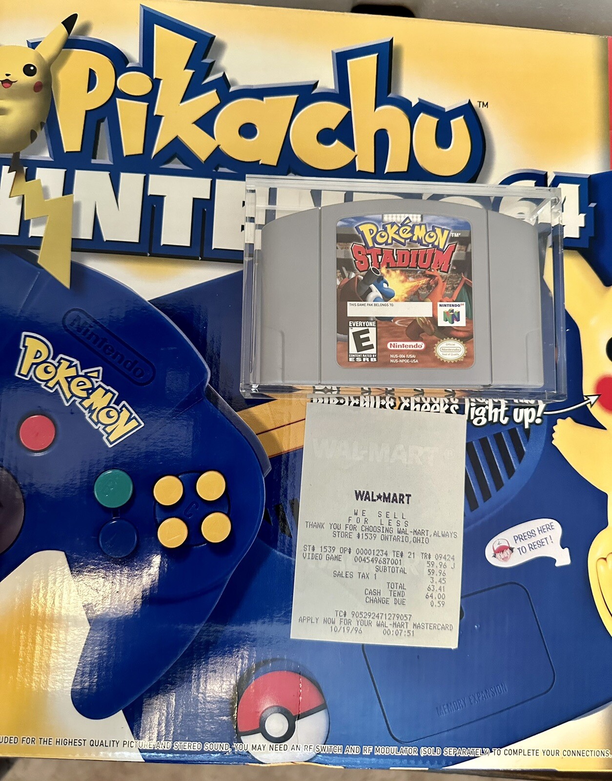 Nintendo 64 Pokemon Edition Video Game Console - Blue/Yellow for sale ...