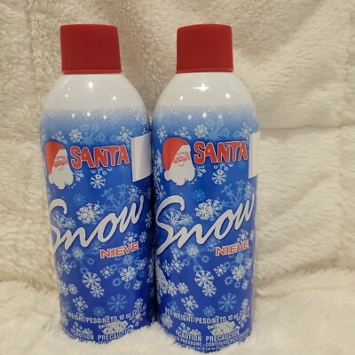 Santa Snow Spray Aerosol for Trees Wreaths Decorations Flocking 10 oz 2 ...