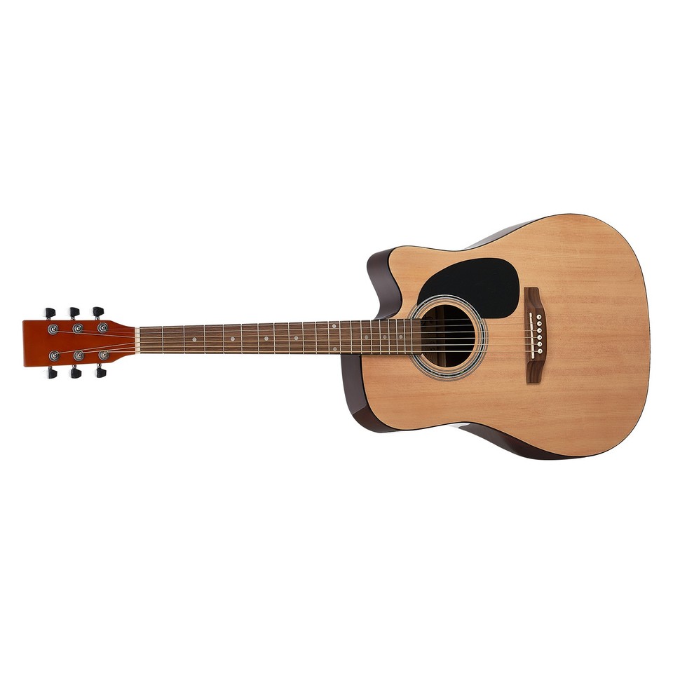 41 in Cutway Acoustic Guitar Natural Beginner Bundle with Gig Bag for ...