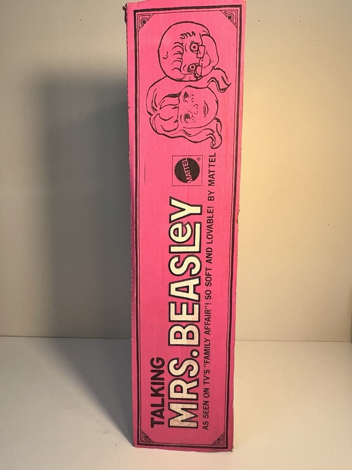 1967 Mattel Talking Mrs. Beasley Doll New In Box Never Removed From Box ...
