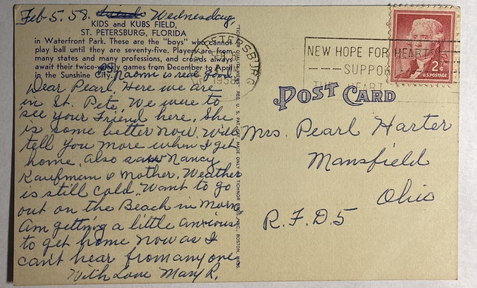 St Petersburg Kids And Kubs Field Waterfront Park Baseball FL Postcard ...