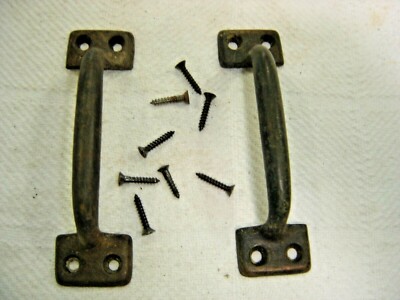 Antique Salvage ~ Pair Cast Iron File Cabinet Pull #1387 | eBay