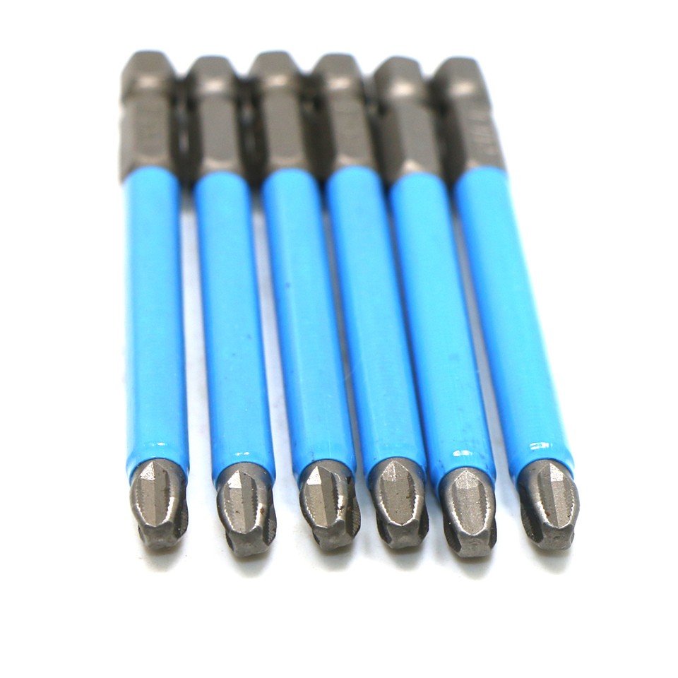 6pc Hex Shank Magnetic Anti Slip Phillips PH3 Electric Screwdriver Bit ...