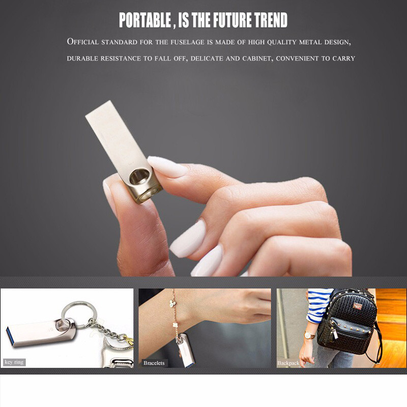 2TB 128GB Metal USB 2.0 Flash Drive Memory Stick Thumb Pen U Disk Key ...
