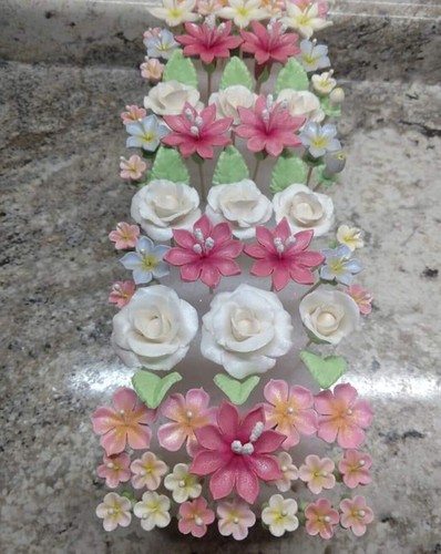 SUMMER BLOSSOM GUM PASTE ASSORTMENT: Decorate Your Own Cake! (or other ...