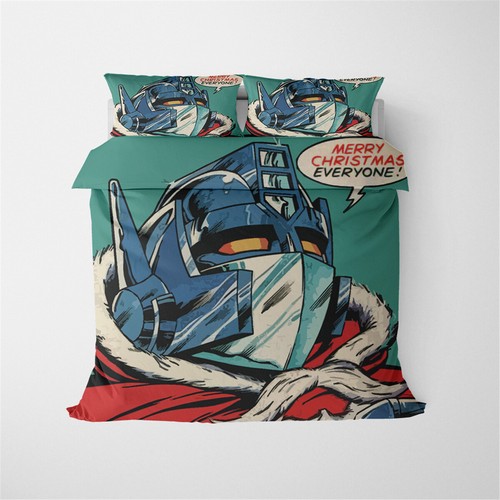 Optimus Prime Christmas Single Double Queen King Bed Quilt Doona Duvet ...