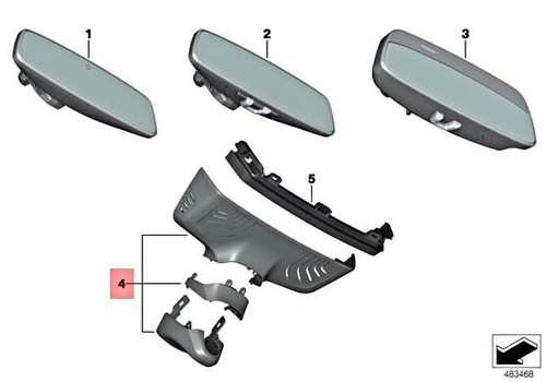 Genuine BMW ROLLS-ROYCE Alpina M5 Phantom B7 Mirror Base Cover Set ...