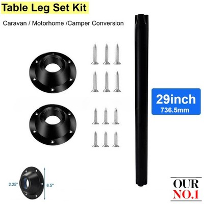 Island Table Leg Set Kit - Caravan / Motorhome / Horsebox / Camper ...