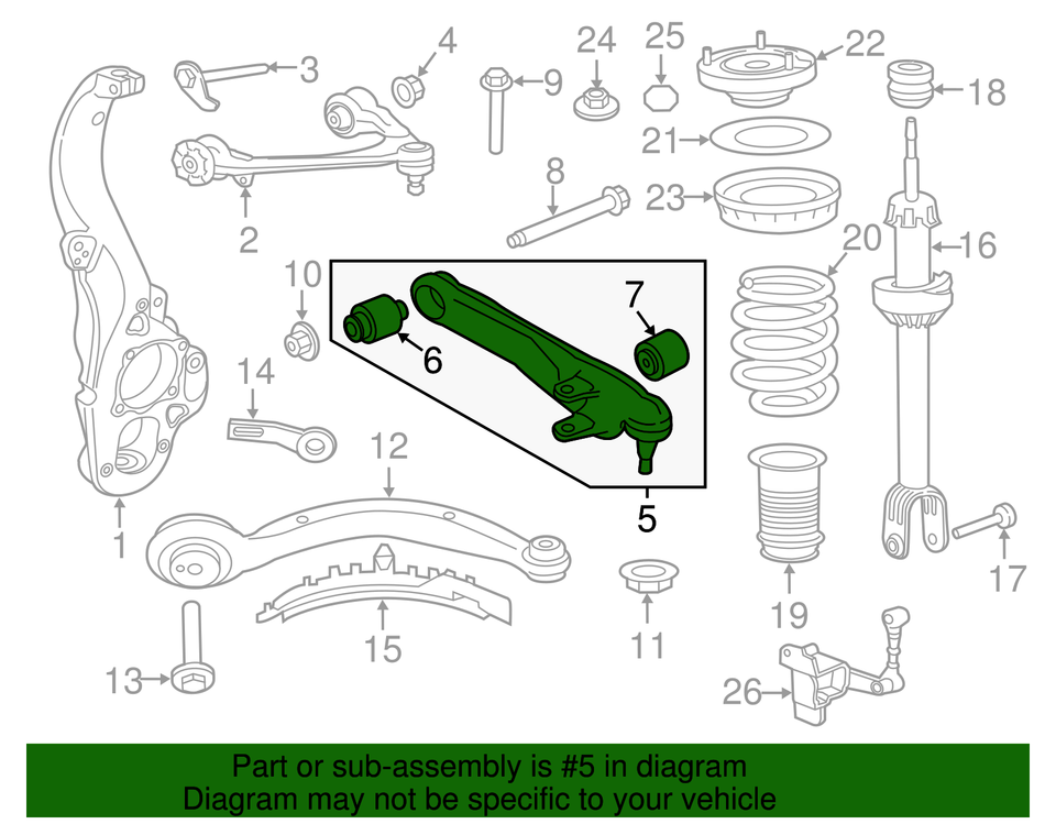 Genuine Jaguar Rear Lower Control Arm T2H19026 | eBay