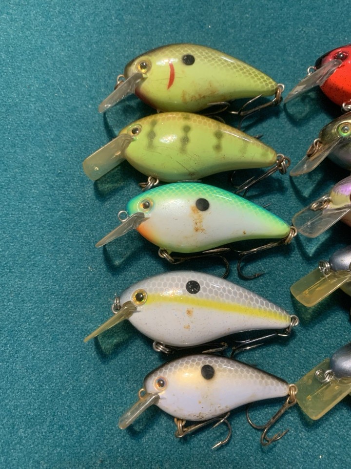 Used lot of 10 strike king 1.5 square bill crank baits | eBay