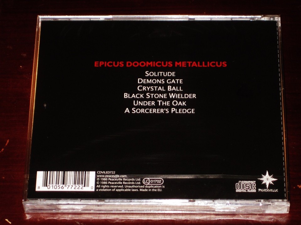 Candlemass: Epicus Doomicus Metallicus CD 2018 Peaceville EU CDVILED722 ...