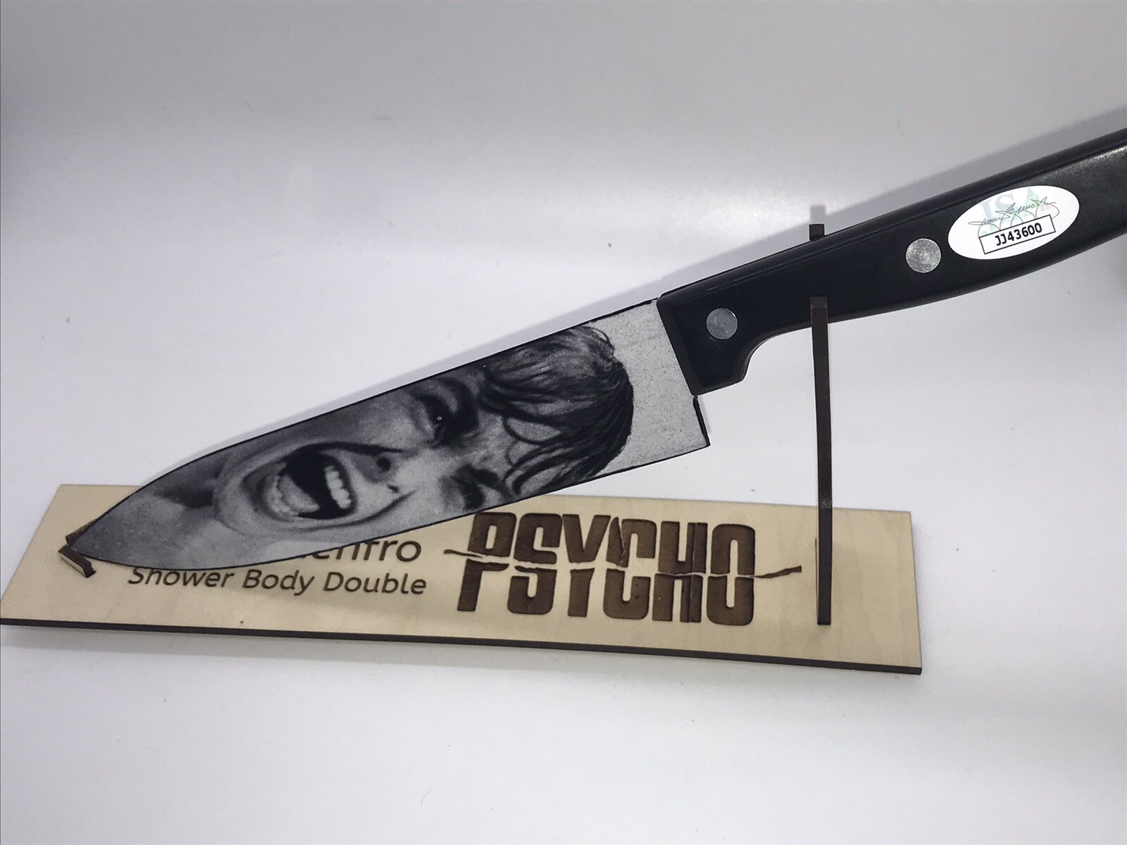 MARLI RENFRO Signed PSYCHO KNIFE & DISPLAY STAND Shower Double ...