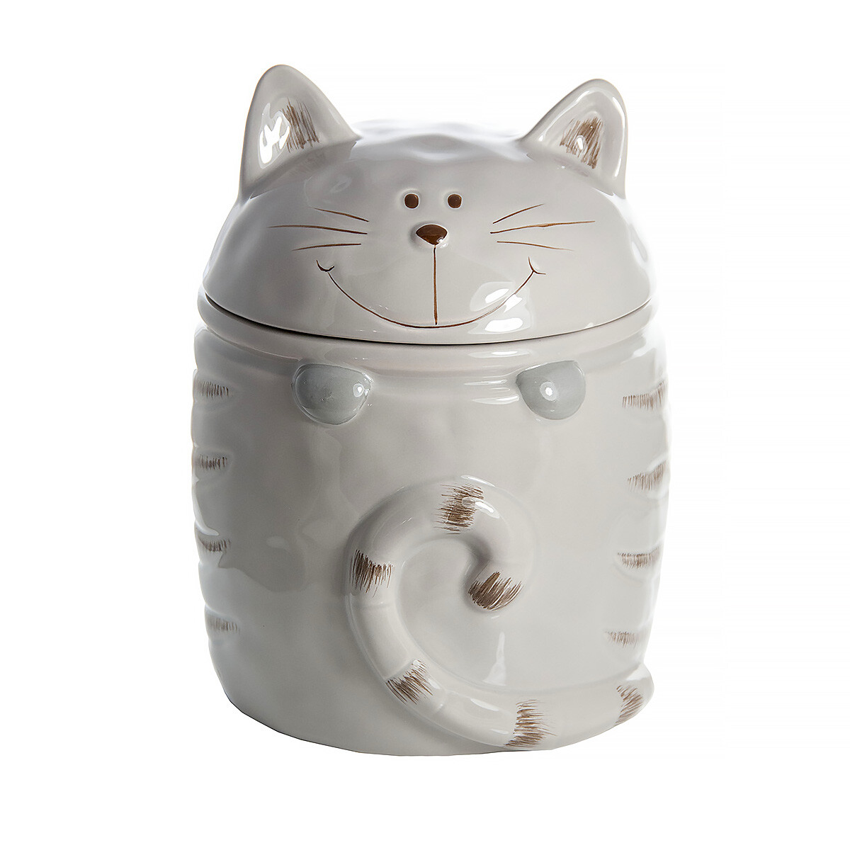 Cat Cookie Jar Biscuit Barrel Ceramic Novelty Kitchen Storage Cat ...
