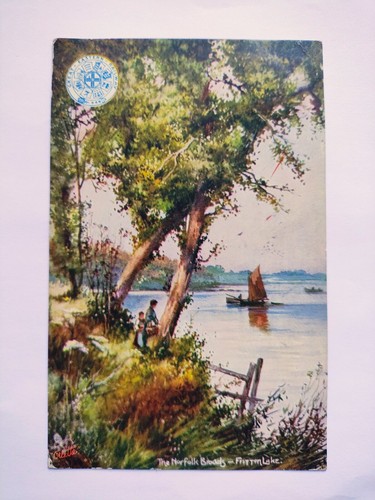 Vintage Postcard - Fritton Lake, Norfolk Broads, GER Series. Tuck ...