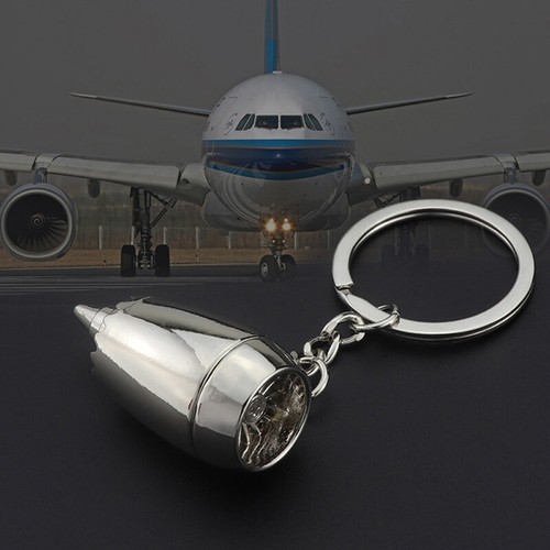 New Metal 3D Aviation Plane Engine Model Keychains Mini Jet Engine ...