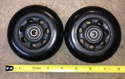 TWO 4" Anti-Tip Wheel Assembly for Jazzy 1450, Quantum Q1450, & R4000 ...