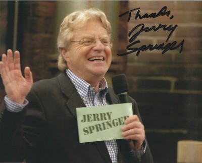JERRY SPRINGER Signed 8.5 x 11 Photo REPRINT Talk Show Host FREE ...