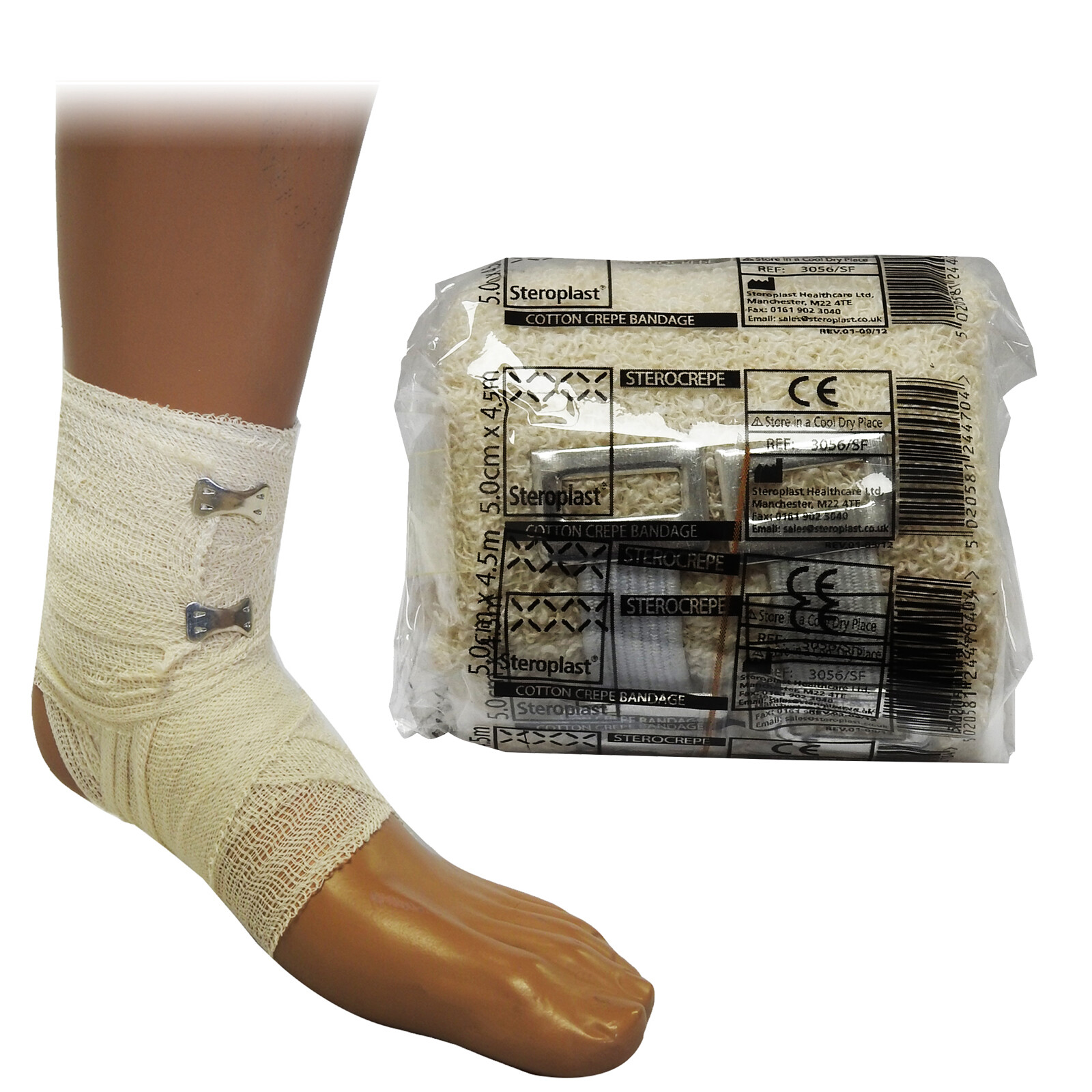 Steroplast Premium Heavy Weight Crepe Bandage Dressings CE Approved, 4 ...