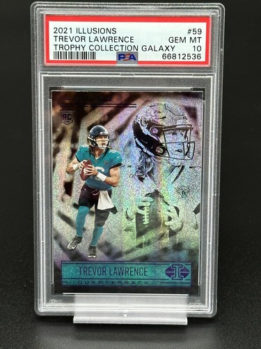 Trevor Lawrence 2021 Illusions Trophy Galaxy Collection Rookie PSA 10 ...