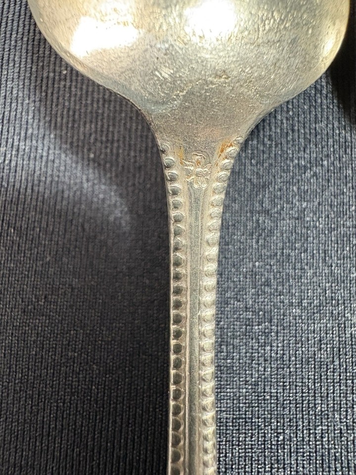 Two Antique 1910 National Silver Co Rose York Rose Silverplate 6 inch ...