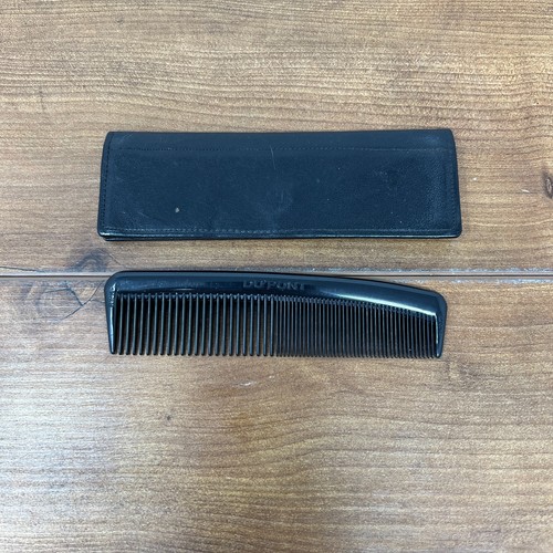 VTG Dupont USA Made Nylon "unbreakable" Pocket Comb 5" Black with ...