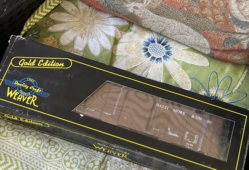 Vtg Weaver Gold Ed G23000 Baltimore Ohio B & O Wagon Top Box Car ...
