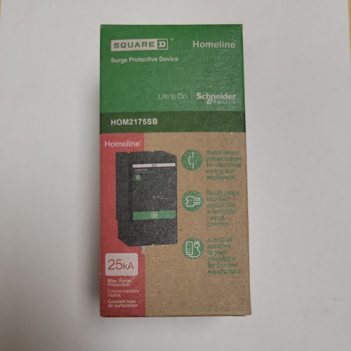 Square D HOM2175SB Homeline Surgebreaker 2-Pole 120/240 V 22.5kA Surge ...
