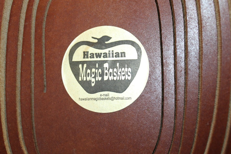 Unique Pineapple Shaped Wood Crafted Hawaiian Magic Basket Bowl ...