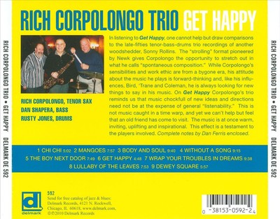RICH CORPOLONGO TRIO GET HAPPY NEW CD 38153059224 | eBay