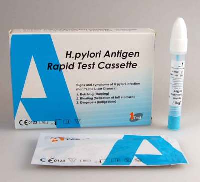 Home Stomach Ulcer Test Kit stool test NHS/GP CE shows active H Pylori ...