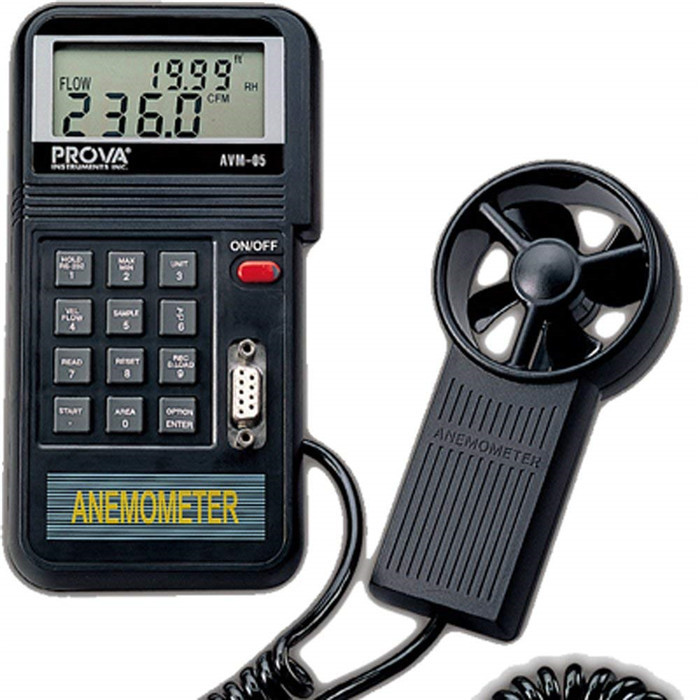TES AVM-05 Thermo Anemometer m/s ft/min knots Km/hr PROVA AVM05 | eBay