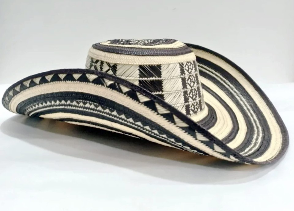 Colombian Hat Sombrero Sinuano Arrow Cane Vueltiao 21 Laps + Case ...