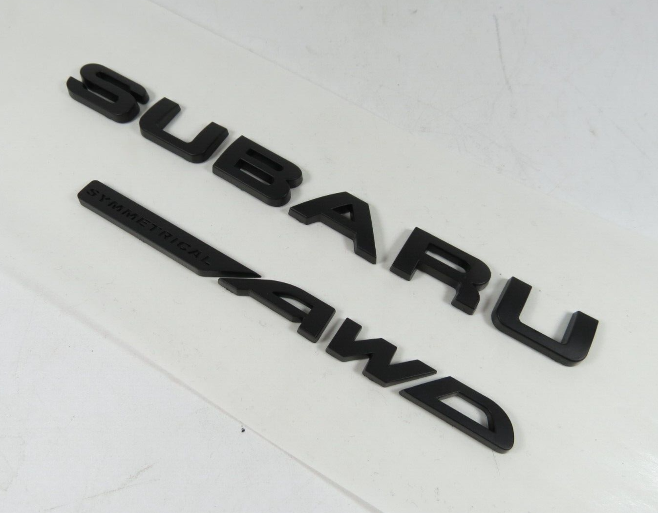 Subaru Legacy Impreza Crosstrek Symmetrical AWD Emblem Rear Trunk Black ...