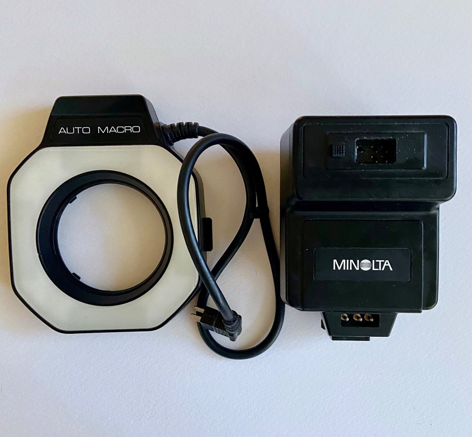MINOLTA AUTO MACRO RING LIGHT 80PX FLASH SET, CLEAN - WORKING | eBay