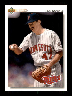 1992 Baseball 1992 Upper Deck Jack Morris Minnesota Twins #315 1 | eBay