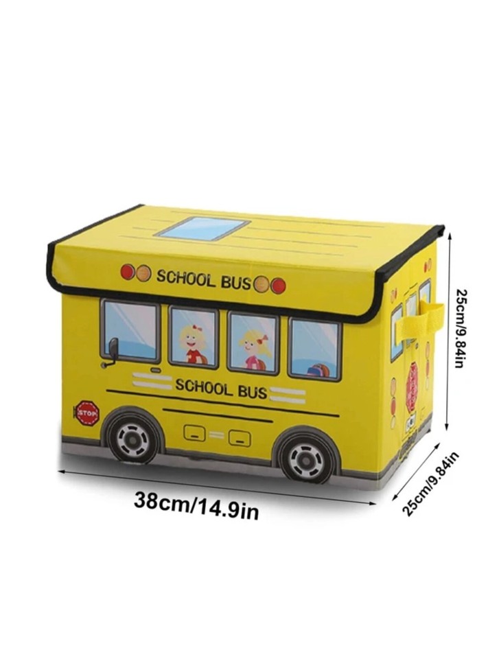 3pack Bus Storage Box for Kids,Foldable Toy Boxes Books,Toy bin with ...