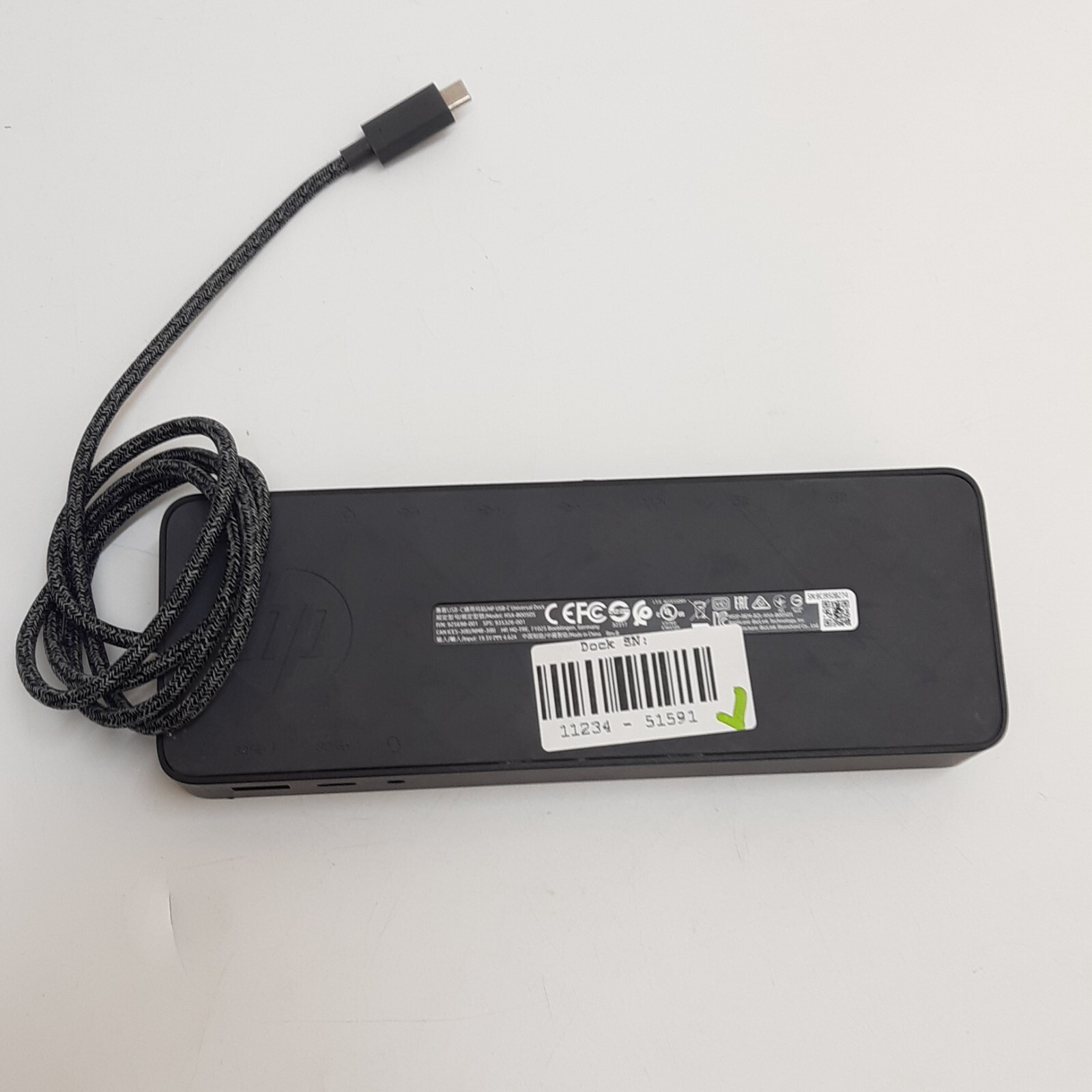 HP USB-C HSA-B005DS Universal Dock Docking Station - No PSU | eBay