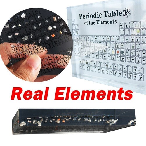 Periodic Table of Elements Table Real Elements Displays Acrylic ...