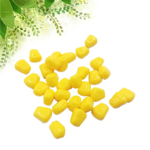 100 Pcs Simulation Corn Bait Soft Baits Bionic Kernel Fishing Carp ...